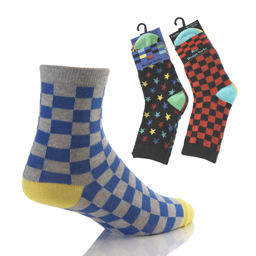 Wholesale Socks | Wholesaler Computer Socks Boys Check Socks