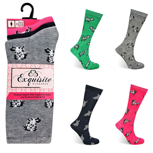 Ladies Exquisite Computer Socks Cute Dogs | Wholesale Socks | Wholesale ...