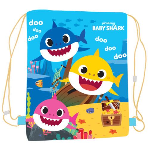 Official Pull String Bag Baby Shark | Wholesale Stationery | Wholesale ...