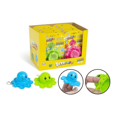 Fidget Octopops Keyring 2 Pieces | Decorations | Christmas | A&K ...